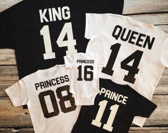 King queen princess | Etsy