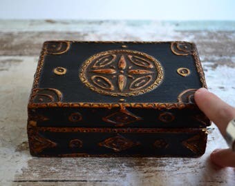 Hand decorated box | Etsy