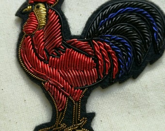 Rooster Hand Embroidery Pattern Chicken Cock Bird Fowl