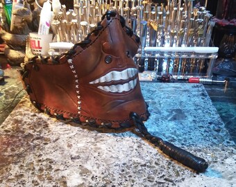 Leather mask | Etsy