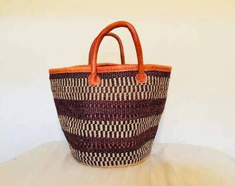 Kenyan sisal bag | Etsy