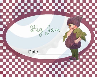Fig jam label | Etsy