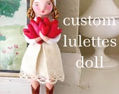 folk art paintings art dolls altered art by noodleandlou on Etsy