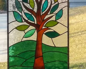 Stained glass tree | Etsy