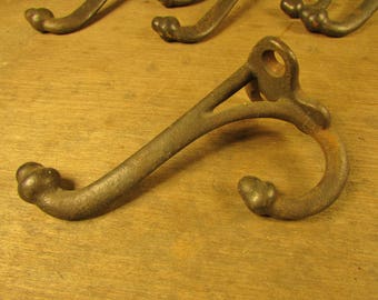 Cast iron coat hooks | Etsy