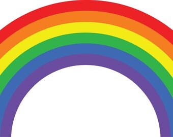 Happy Rainbow Vinyl Sticker