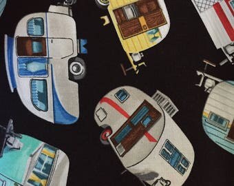 Vintage Campers Digital Clip Art Retro Camp Trailers stamps