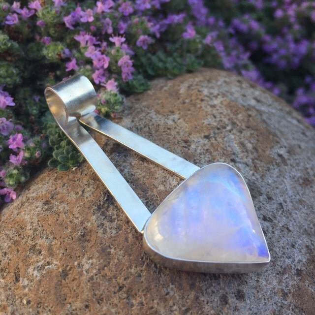 Handmade sterling silver jewelry natural by SandyRiverJewelry