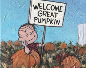 Linus great pumpkin | Etsy