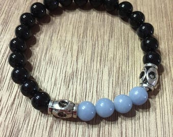 Mens stone bracelet | Etsy