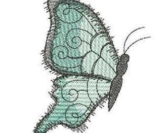 Butterfly embroidery | Etsy