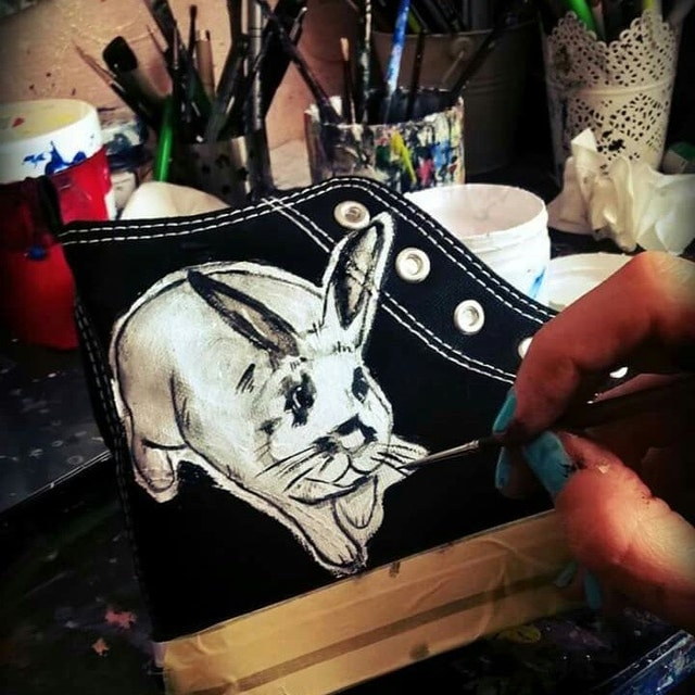 Custom hand painted shoes personalized clothes by MadCandies