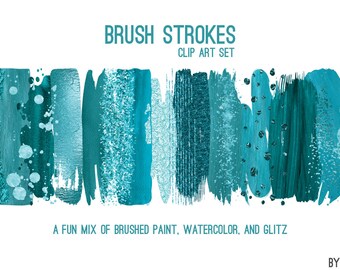 Watercolour strokes | Etsy