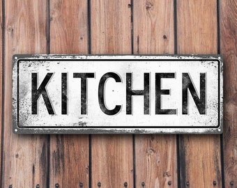 Metal kitchen sign | Etsy
