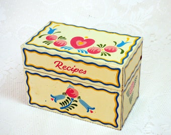 Vintage recipe box | Etsy