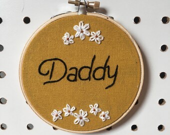 Daddy embroidery | Etsy