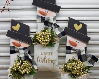 Snowman decor | Etsy