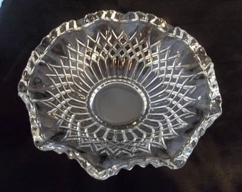 Clear glass bowl | Etsy