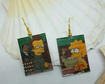 Simpsons earrings | Etsy