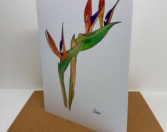 Slinking Wolf signed and matted print of original ink and