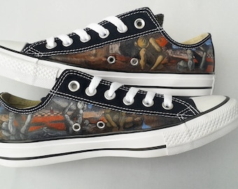 Painted converse | Etsy