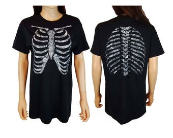 Skeleton shirt | Etsy