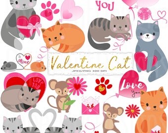 Valentine Clipart-Cute Valentine Animal Clip Art.