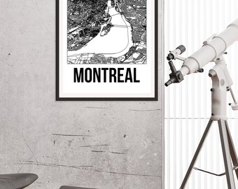 Old Map of Montreal Canada 1903 Vintage Montreal map