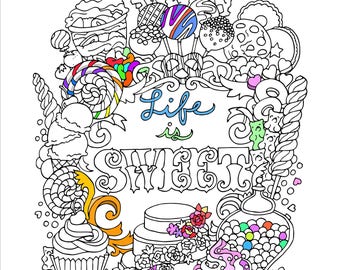 Coloring Page PRINTABLE Fairy Gothic Victorian