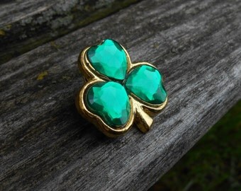 Shamrock tie tack | Etsy