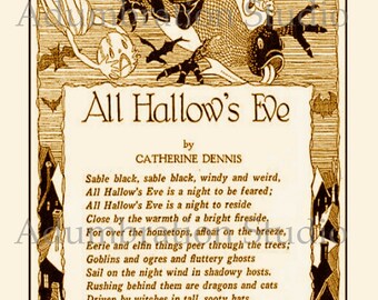 Halloween poem | Etsy