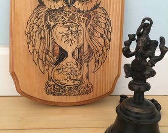 Owl wood burning | Etsy