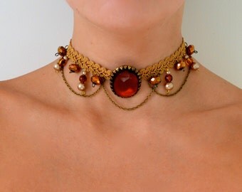 Choker collar | Etsy