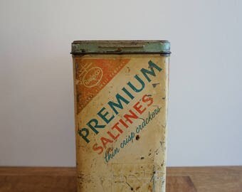 Saltine cracker tin | Etsy