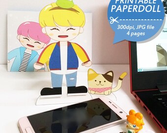 Stacy and Stella printable paper dolls