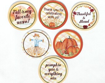 Fall cupcake toppers | Etsy