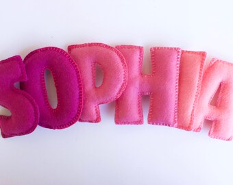 Felt name | Etsy
