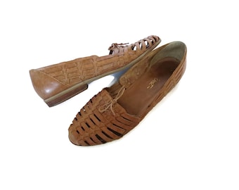 Woven leather shoes | Etsy