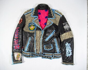 Punk rock jacket | Etsy