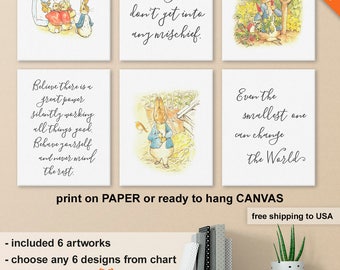 Peter rabbit quote | Etsy