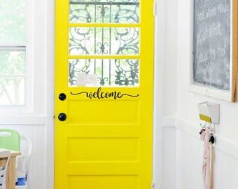 Welcome decal | Etsy