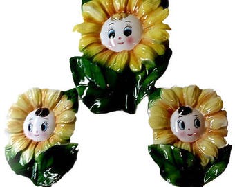Ceramic sunflower | Etsy