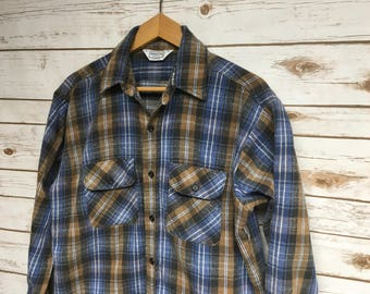 Vintage flannel | Etsy