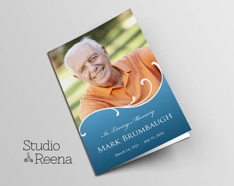 Funeral program | Etsy