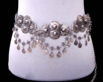 Silver waist chain | Etsy