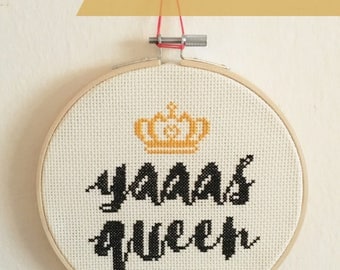 Crown cross stitch | Etsy