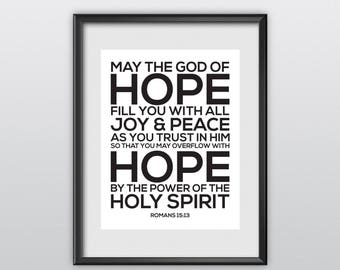 Romans 15 13 | Etsy