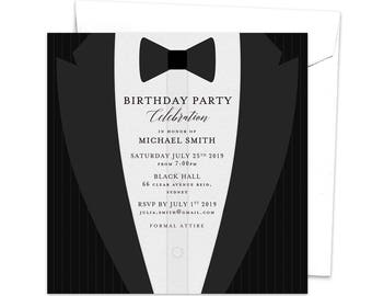 Tuxedo invitations | Etsy