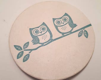 Owl coasters | Etsy