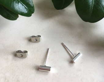 Simple stud earrings | Etsy